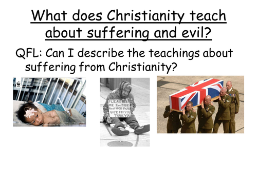 Evil and suffering in Christianity - levelled | Teaching Resources