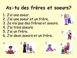 As-tu des frères et soeurs? | Teaching Resources