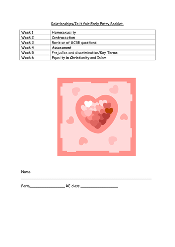 Relationships & Is it fair booklets | Teaching Resources