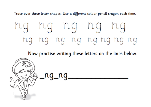 TES Phonics Does Handwriting - ng | Teaching Resources
