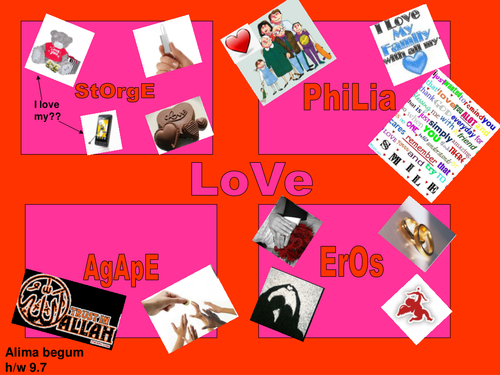 What is love examples | Teaching Resources