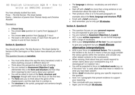 AS English Lit AQA GUIDE SPEC B | Teaching Resources
