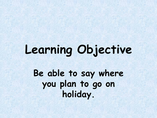 Ou vas-tu aller en vacances? | Teaching Resources