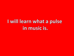 Understanding the pulse in music | Teaching Resources