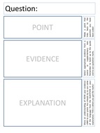 PEE and PETER sheets | Teaching Resources