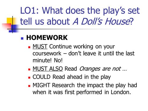 A Doll's House set design | Teaching Resources