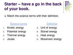 Introduction to energy | Teaching Resources