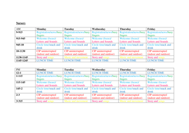 Early Years Timetable and Planning | Teaching Resources
