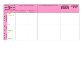 Early Years Timetable and Planning | Teaching Resources