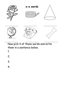 Magic e 'o-e' words worksheet by groov_e_chik - UK Teaching Resources - TES