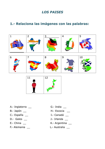Los paises | Teaching Resources