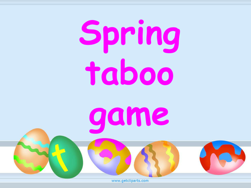 Spring taboo game | Teaching Resources