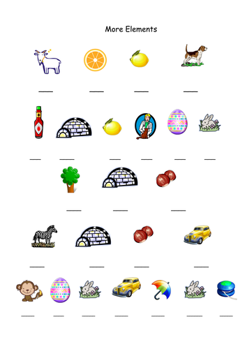 Element puzzles | Teaching Resources