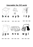 CVC words - unscramble the letters | Teaching Resources