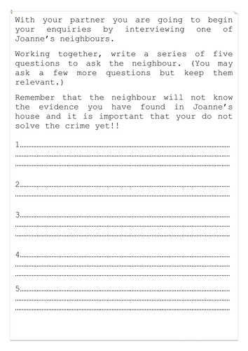 Murder Mystery: Drama | Teaching Resources