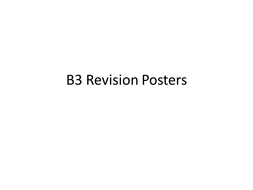 B3 Revision | Teaching Resources