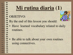 Mi rutina diaria | Teaching Resources