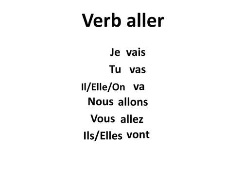 Aller & Futur proche | Teaching Resources