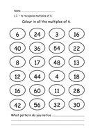 Multiples of 6 | Teaching Resources