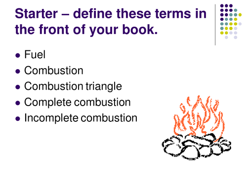 Combustion | Teaching Resources