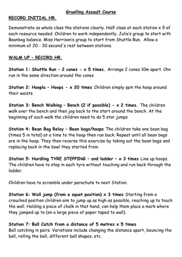 Assault Course - Sports Day Activities. | Teaching Resources