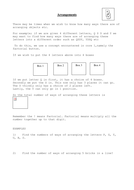 Arrangements | Teaching Resources