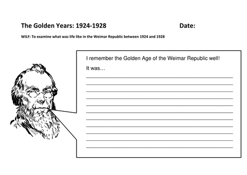 Stabilisation Years - Weimar Golden Era | Teaching Resources