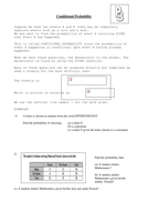 Different Types oc Conditional prob | Teaching Resources
