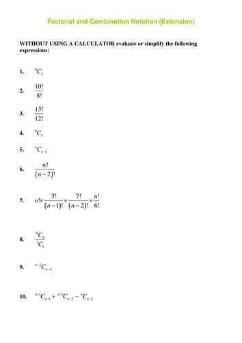 A Level Maths C2: Binomial Expansion worksheets by SRWhitehouse ...