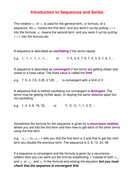 Types of sequence and series | Teaching Resources