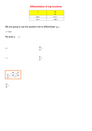 Differentiation of trig functions | Teaching Resources