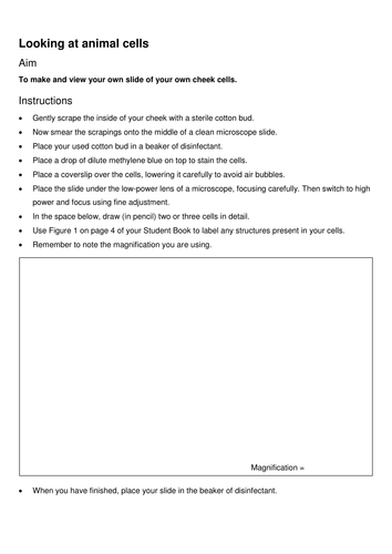 Animal cells | Teaching Resources