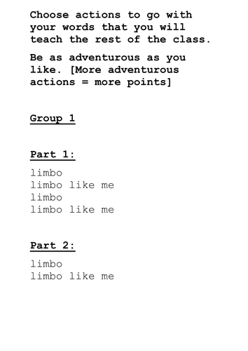 Poetry from other cultures: Limbo | Teaching Resources