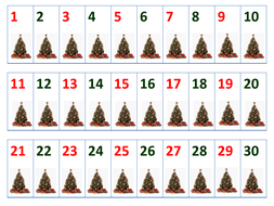 Christmas Number Track 1-30 by claireh1039 - Teaching Resources - Tes