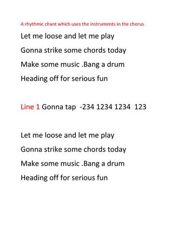 Chant and rhythm | Teaching Resources