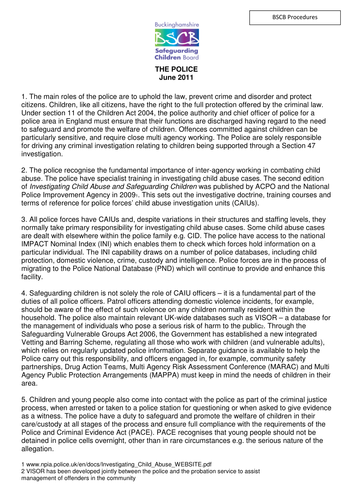 Police Role in Safeguarding - Child Protection | Teaching Resources