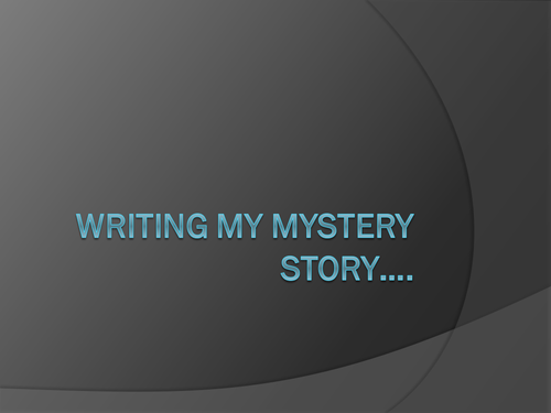 Murder Mystery Writing Teaching Resources