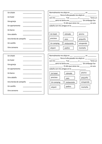 Alojamientio | Teaching Resources