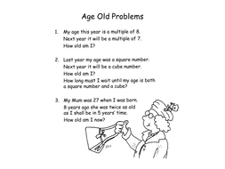 Starter - Age Old Problems | Teaching Resources