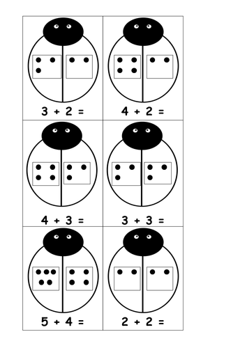Ladybird addition pairs game (addition to 10) | Teaching Resources