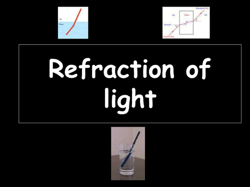 Refraction Of Light Ppt Teaching Resources