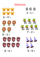 Subtraction using pictures | Teaching Resources