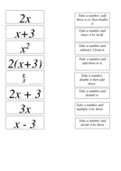 Matching Cards - Algebra Conventions | Teaching Resources