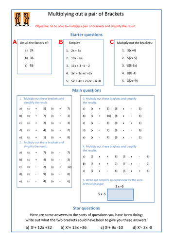 GCSE Maths Algebra Worksheets | Teaching Resources GCSE Maths Algebra Worksheets | Teaching Resources