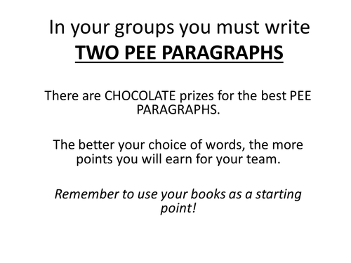 Jekyll and Hyde PEE paragraph game | Teaching Resources