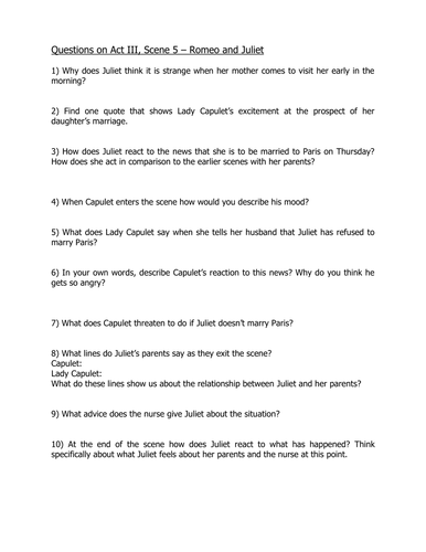 Romeo & Juliet: Modern Translation Activity Lesson | Teaching Resources