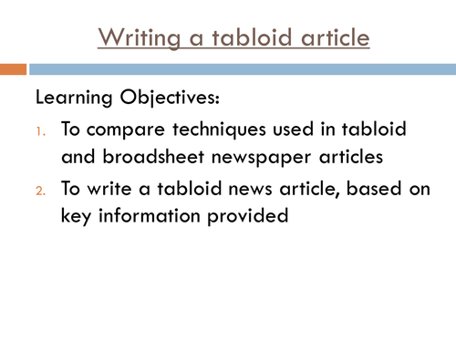 Newspapers: Creating a news article | Teaching Resources