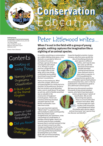 Conservation Education | Teaching Resources