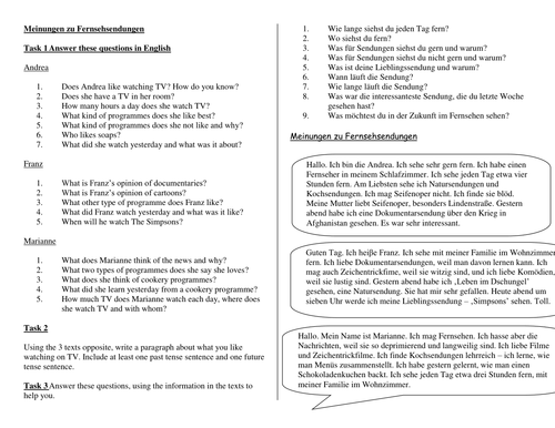 Media reading comprehensions | Teaching Resources