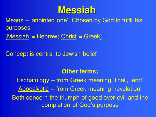 Messiah | Teaching Resources